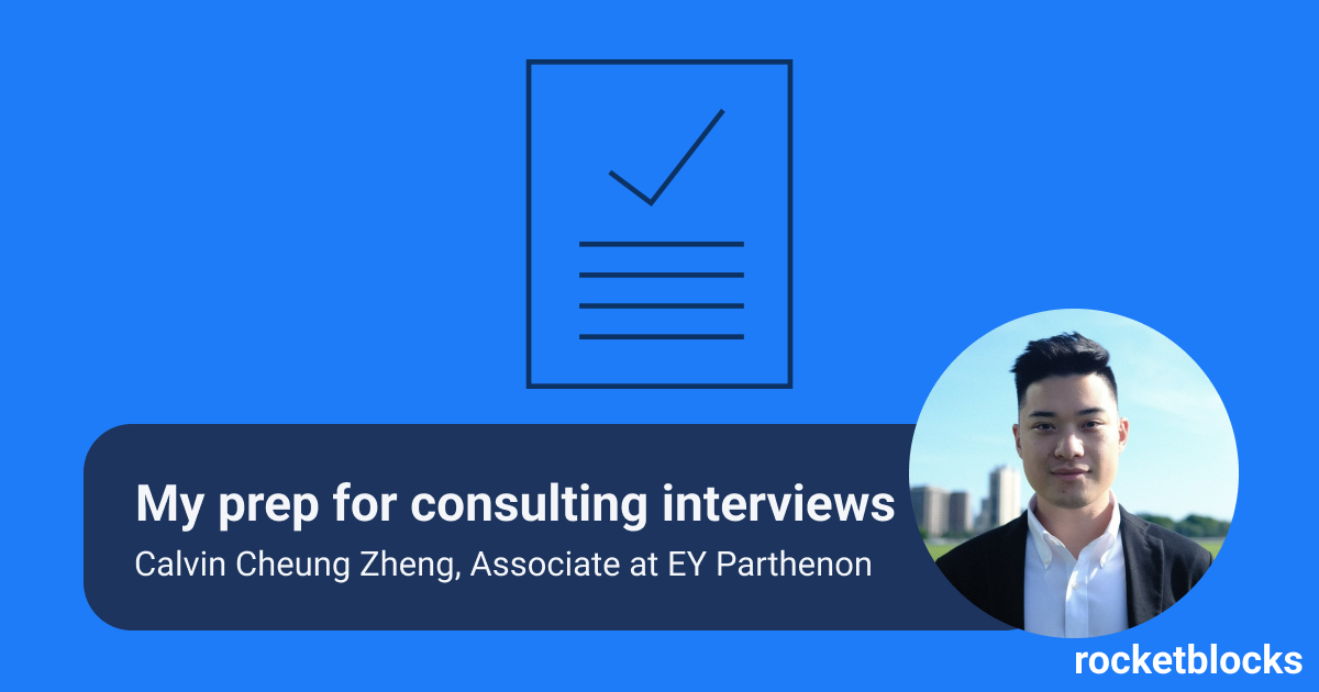 How an Associate at EY Parthenon prepped for consulting interviews